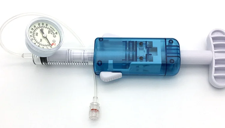 Disposable Hospital Use Balloon Inflation Device With Push Pull Valve ...