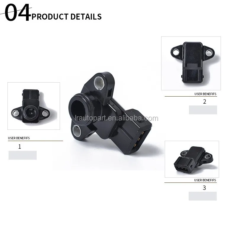 Intake Manifold Absolute Map Sensor E1t16871 Mn153281 For Mitsubishi ...