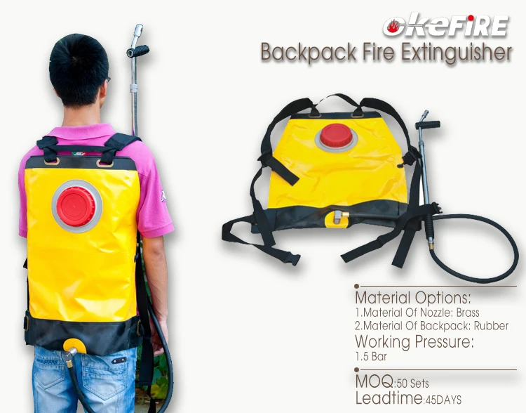 15-19L Portable Water Fire Extinguisher Backpack, OEM | Wholesale