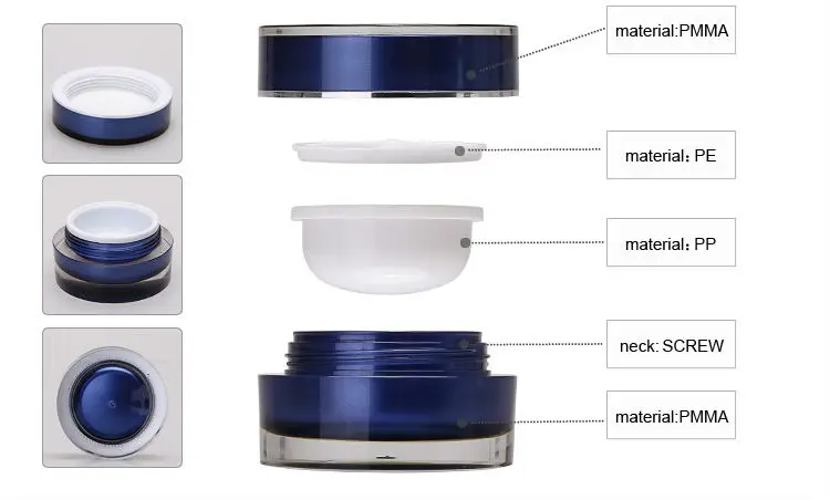 100ml Round Acrylic Hair Product Containers - Buy Hair Product ...