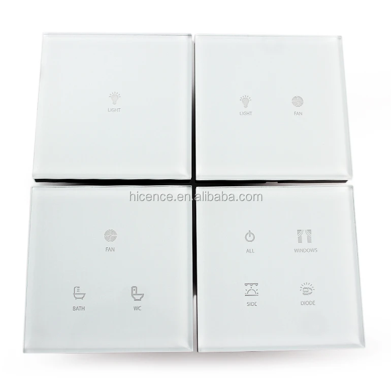 Hotel Management Touch Screen Rs485 Modbus Switch For High End Room ...