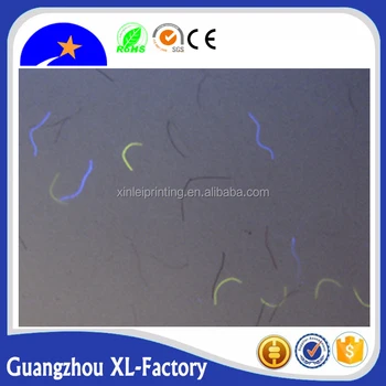 Uv Fiber Fluorescent Security Watermark Paper,Uv Dull Paper,Security Uv ...