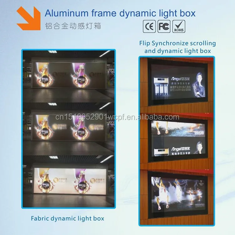 Dynamic Attractive Advertising Lightbox Programmable Movement Display ...