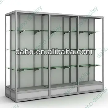 Double-sided New Design Glass Display Cabinet,Glass Display Shelf,Glass ...