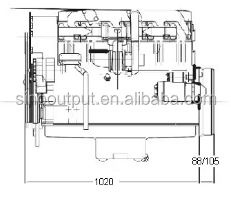 150HP Deutz Engine BF6L914 for Forklift - Euro 3 Standard