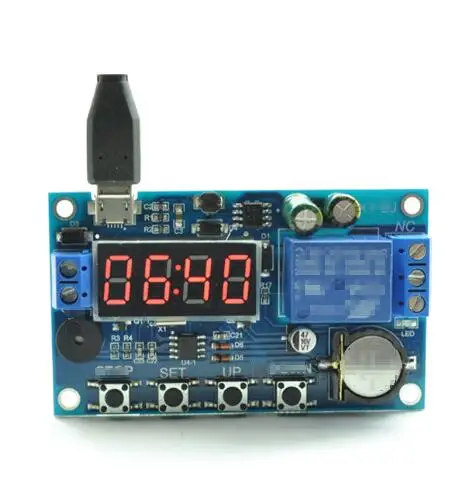 Timing switch module 5V12V 220V real-time timing relay with time clock ...