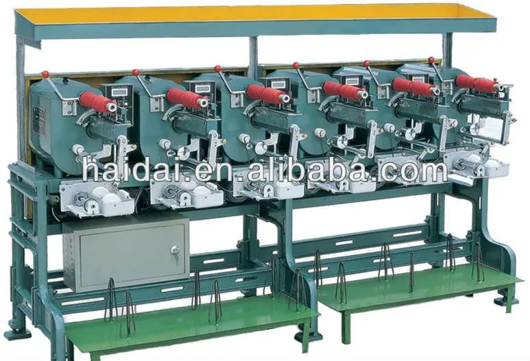 Six Heads Cone Yarn Winding Machine With Meter Counter - Buy Six Heads ...