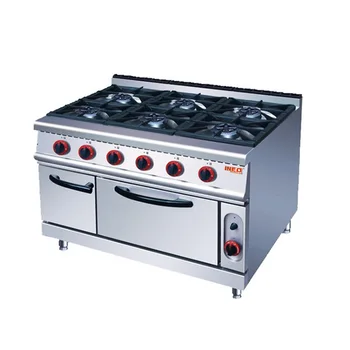 Heavy Duty Restaurant Equipment Stainless Steel Commercial 6 Burners ...