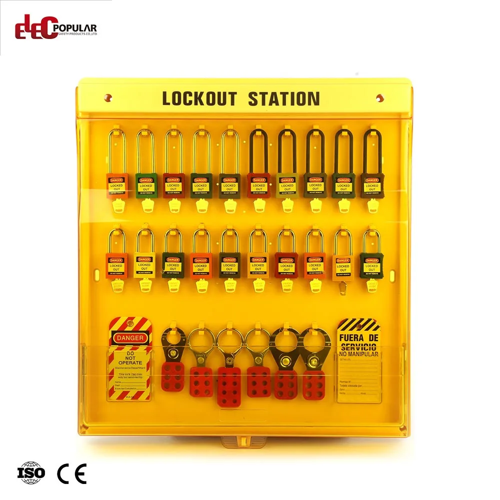 Electrical Large Lockout Tagout Station,Safety 20 Padlock Station Kit ...