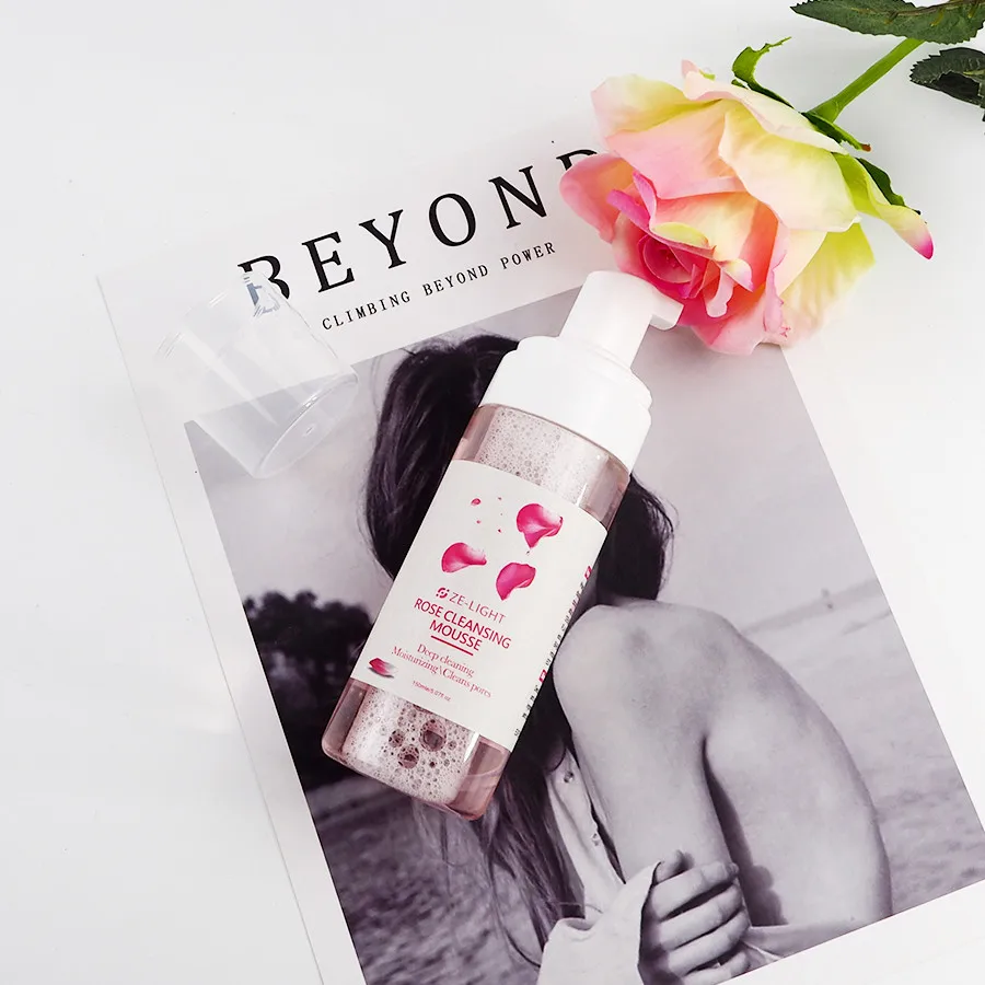 Pure Natural Organic Rose Cleansing Mousse Deep Cleaning Moisturizer ...