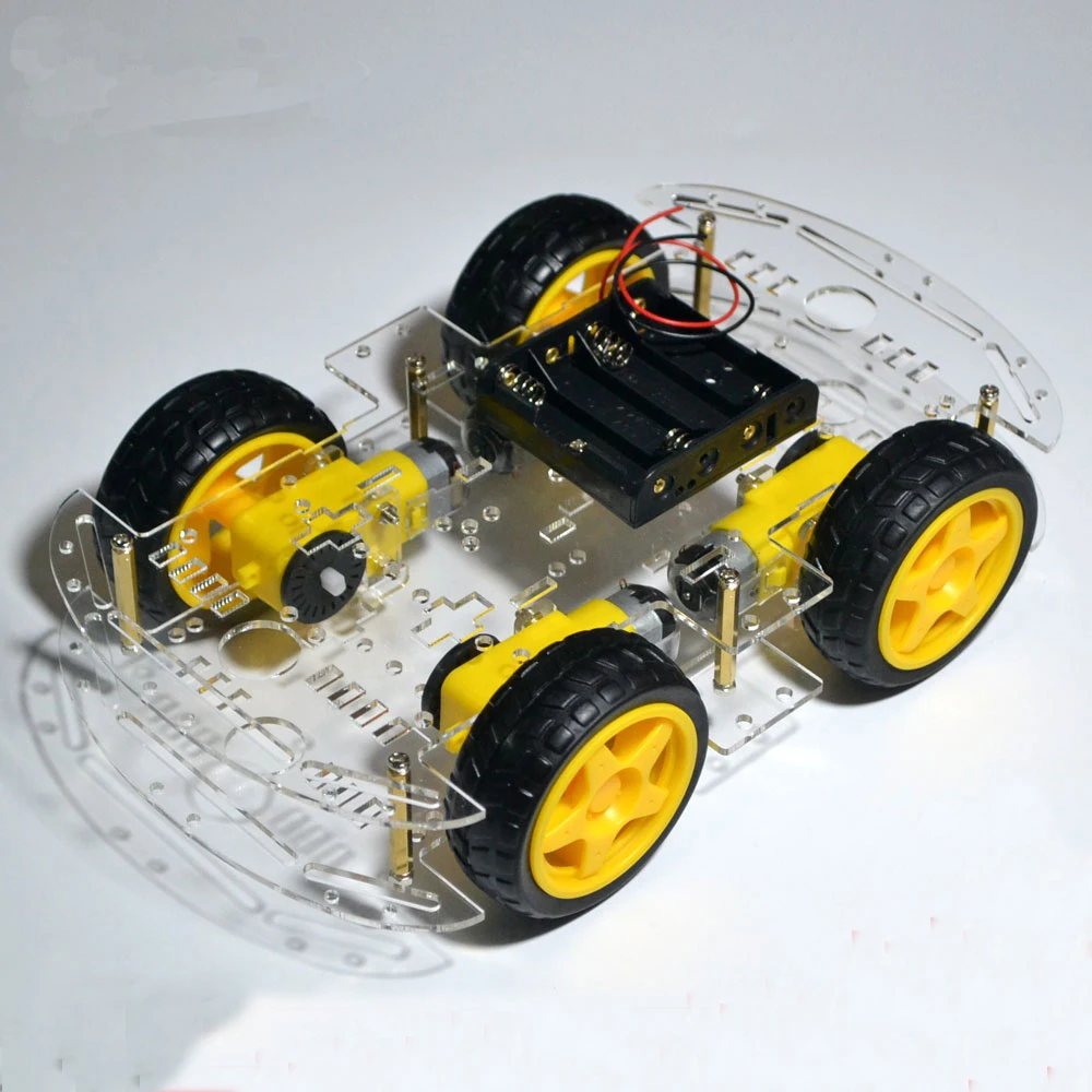 4wd Smart Robot Car Chassis Acrylic Smart Car Chassis - Buy Car Chassis ...