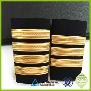 Shoulder Strap Sliders Airline Uniform Chief Engineer Pilot Epaulettes ...