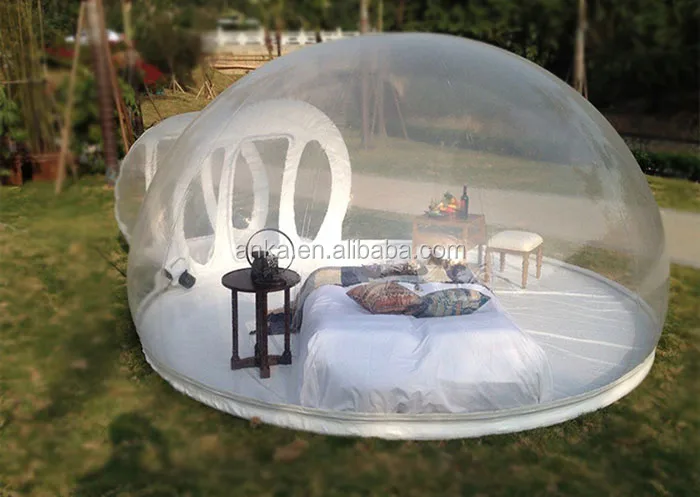 Outdoor Camping Clear Opblaasbare Lucht Dome Iglo Gazon Transparante ...