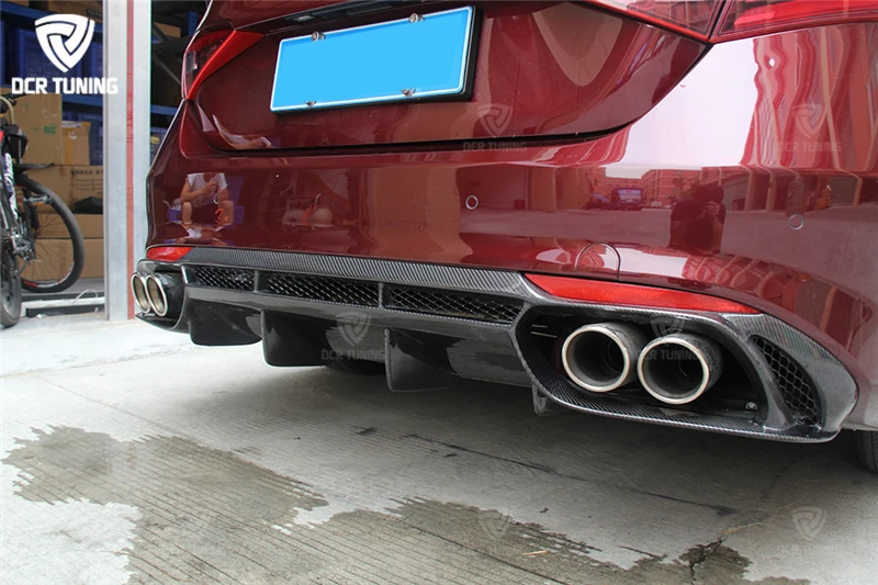 Carbon Fiber Rear Diffuser for Alfa Romeo Giulia 200HP (2016 ...