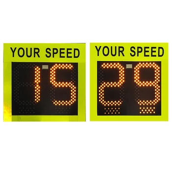 Traffic Flashing Warning Doppler Solar Speed Indicator Radar Detector ...