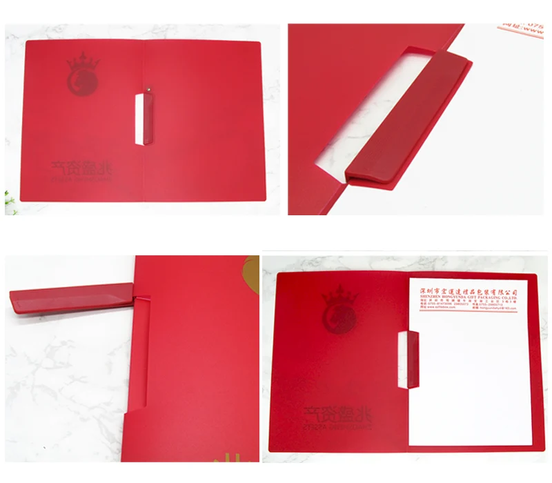 Hard Cover Handmade Double File Folder Pp Plastic Swing File Folder ...