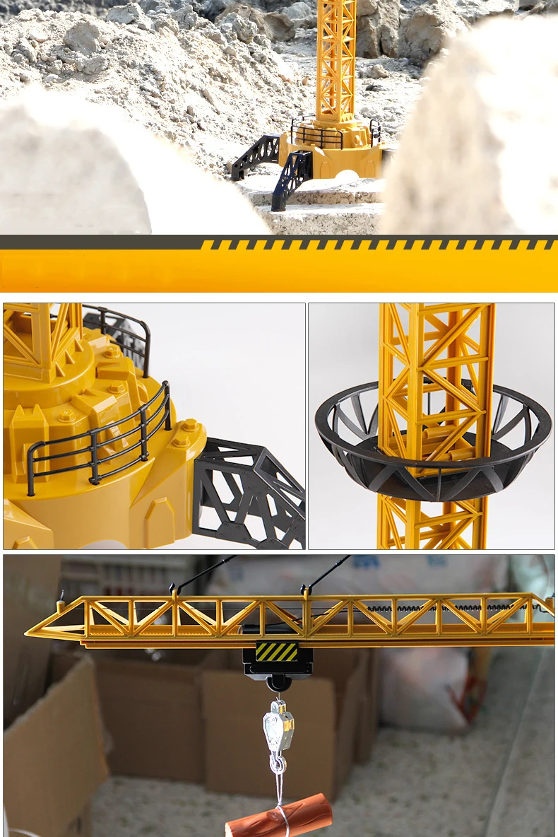 2.4G 6CH 1:14 Scale Construction Engineering Rc Tower Crane