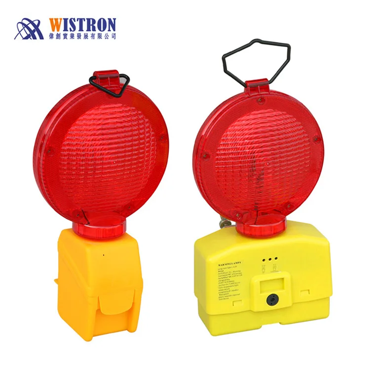 Solar Powered Road Construction Traffic Blinking Barricade Warning ...