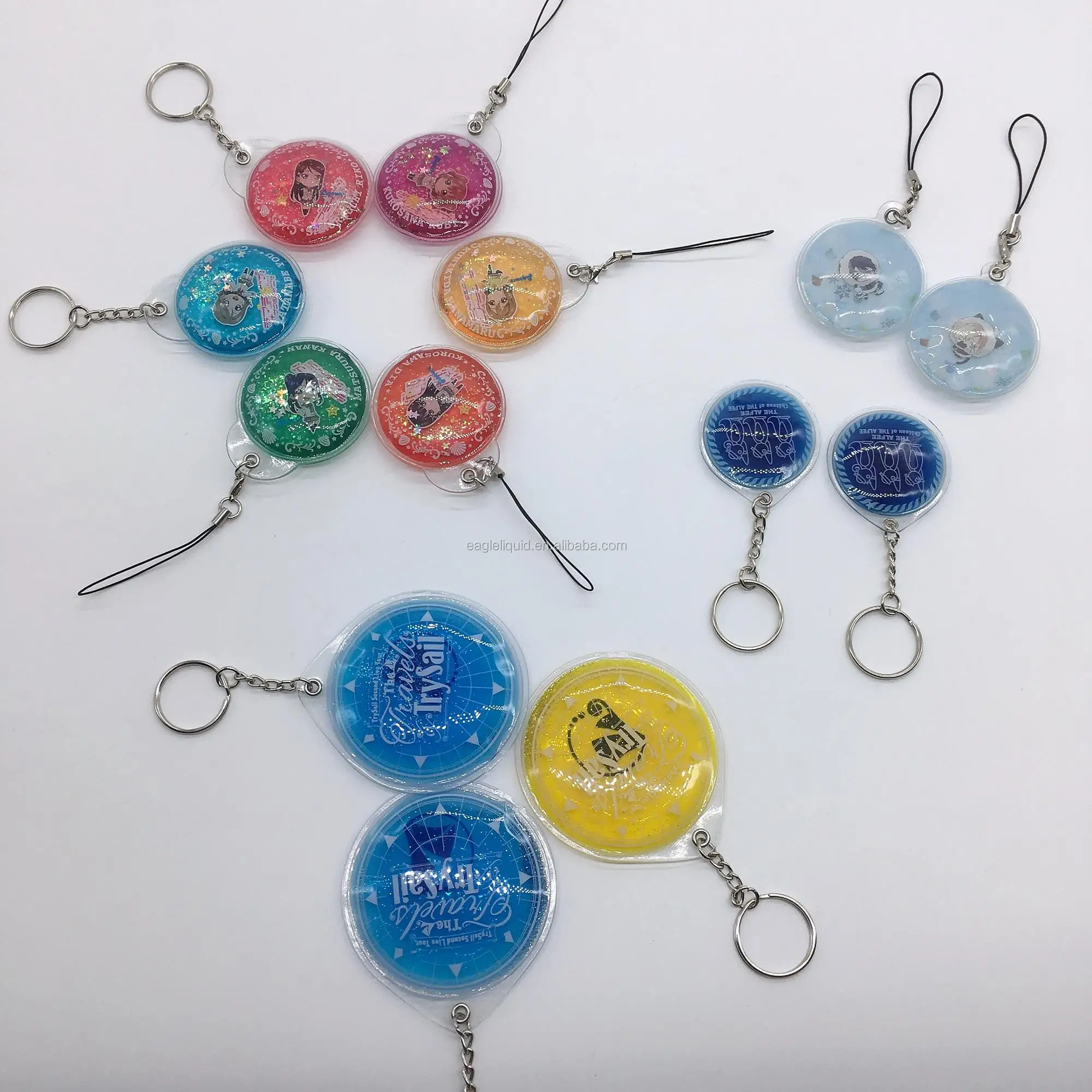 EAGLE OEM Custom Liquid Filled Soft Pvc Keychain for Promotion Gifts ...