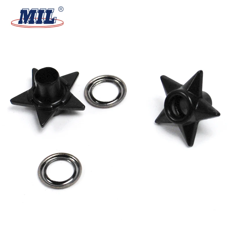 Washable Five Star Shape Fashion Brass Metal Eyelets And Grommets For ...