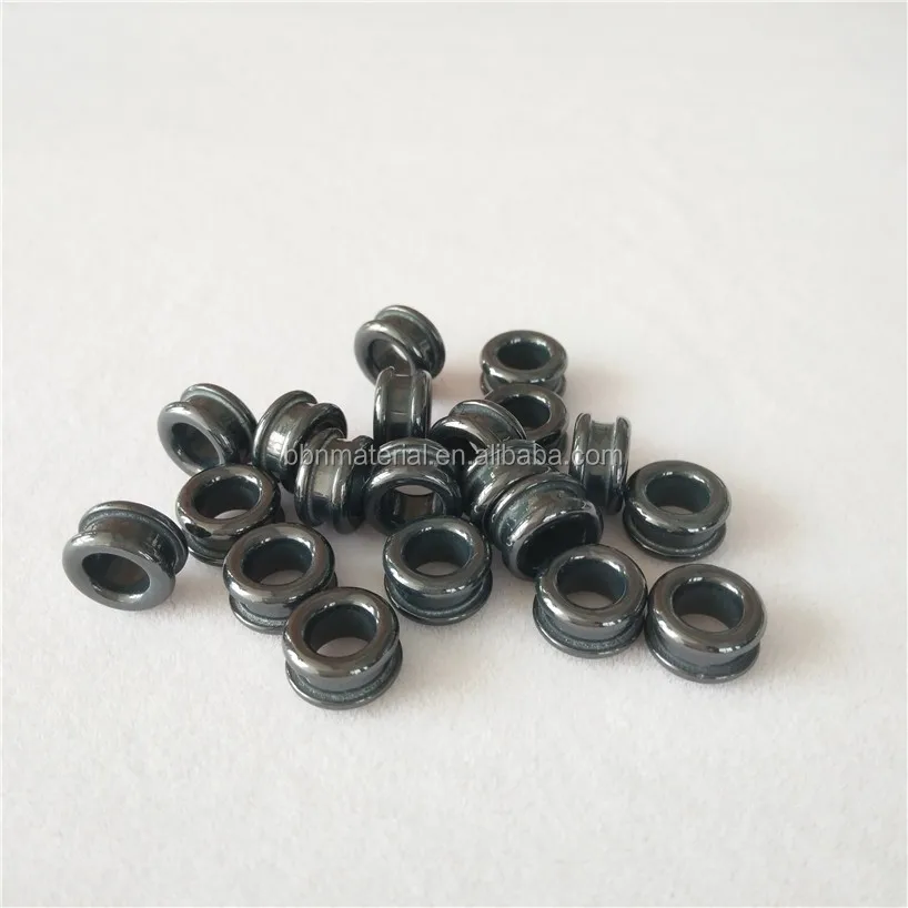 Customized Black Textile Titanium Grooved Ceramic Yarn Guide Eyelet ...