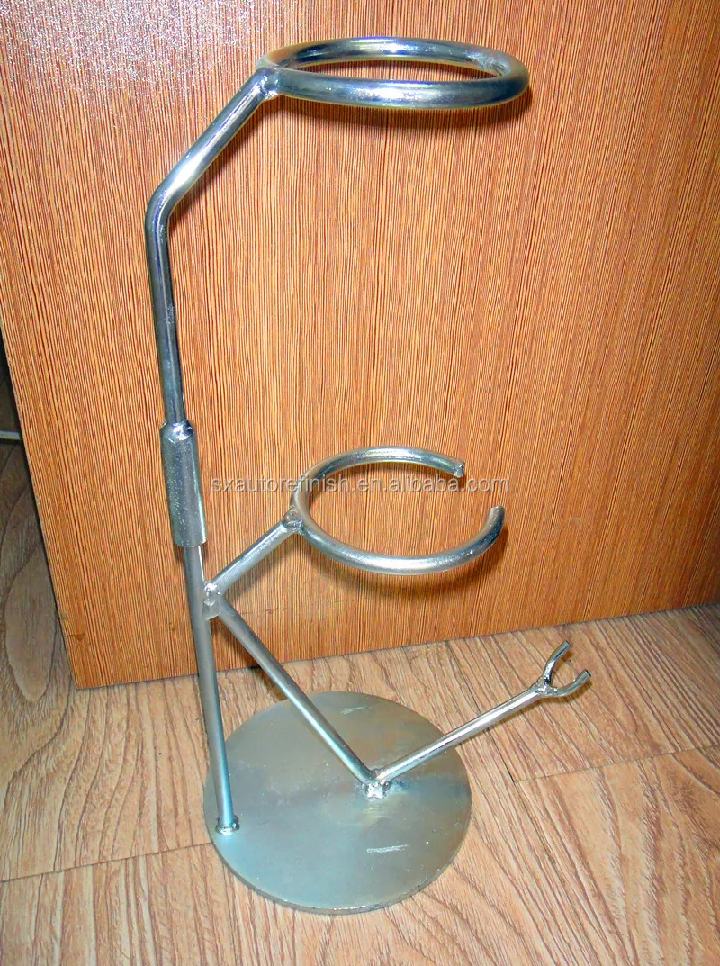 Gravity Feed Paint Spray Gun Stand with Strainer Holder