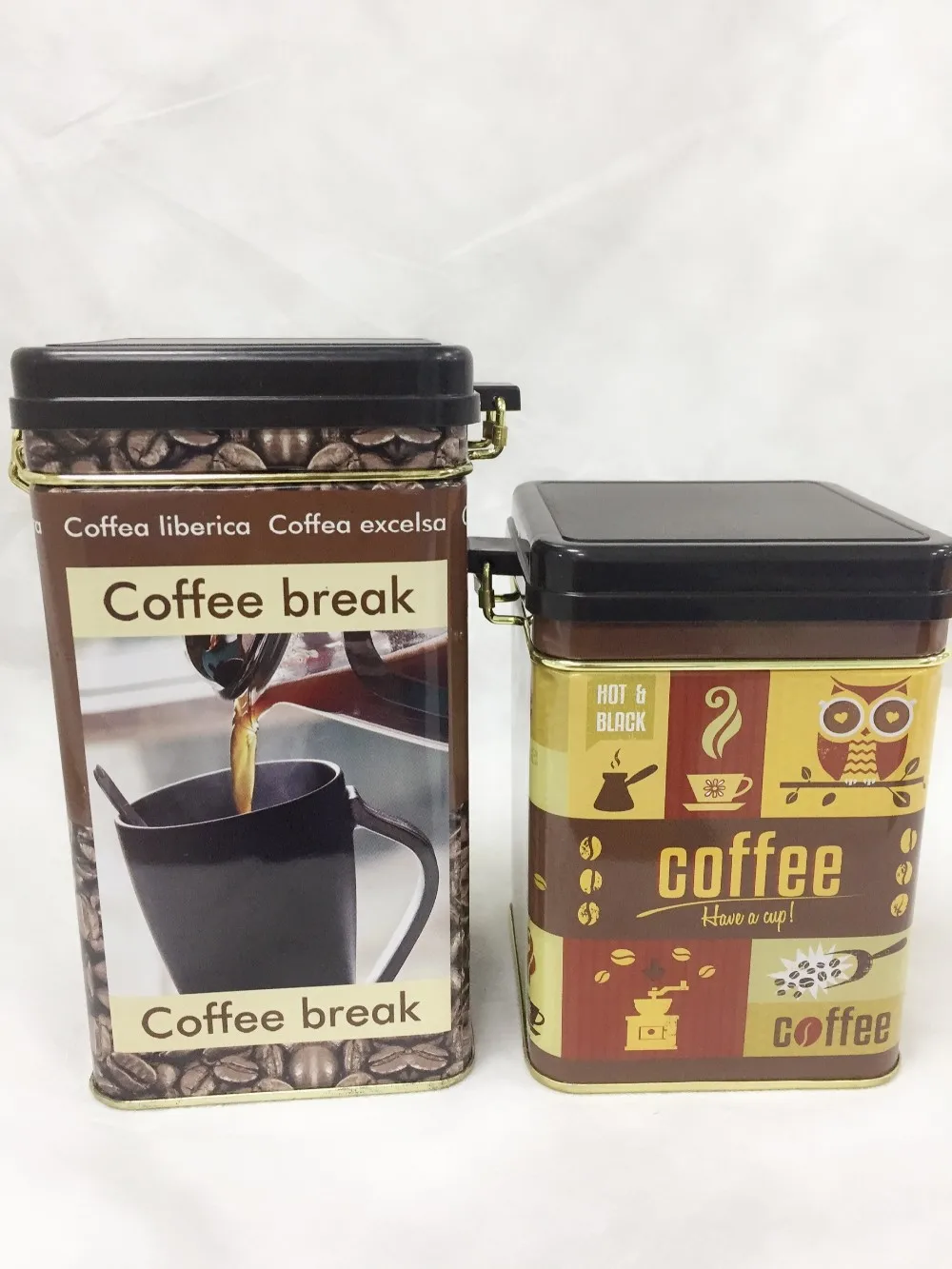 Custom Square Tin Jar,Coffee,Tea,Health Food Packaging - Buy Food Safe ...