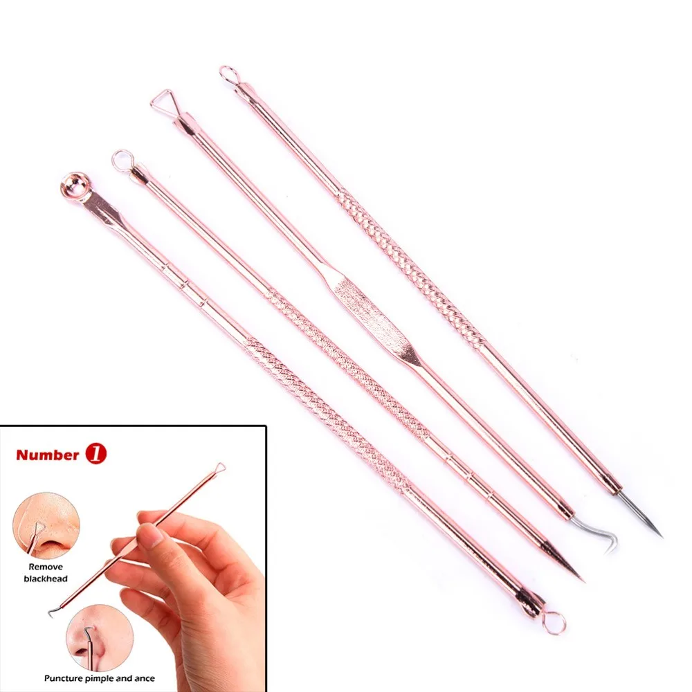 1/4pcs Stainless Steel Acne Needle Double Loop Acupuncture Needle ...