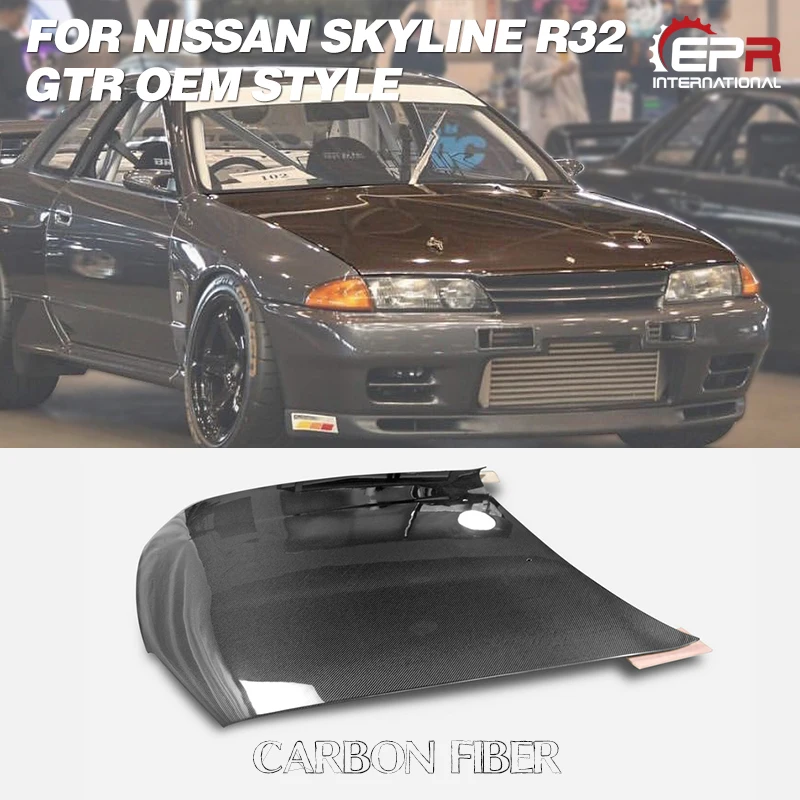 Nissan Skyline R32 GTR OEM Carbon Fiber Hood Bonnet