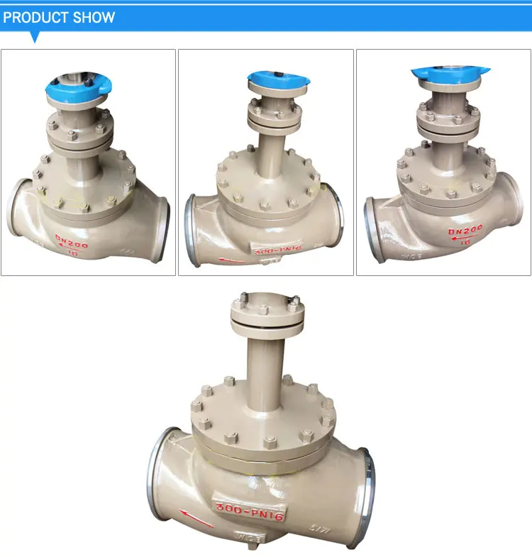 Dn 300 Pn16 High Temperature Electric Water Valve Flow Control Pressure ...