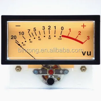 Audio Amp Panel Vu Volume Unit Level Meter - Buy Vu Meter,Sound Level ...