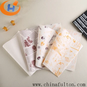 Food Grade Printed Baking Parchment Paper Roll / Sheet For Loaf - Buy ...