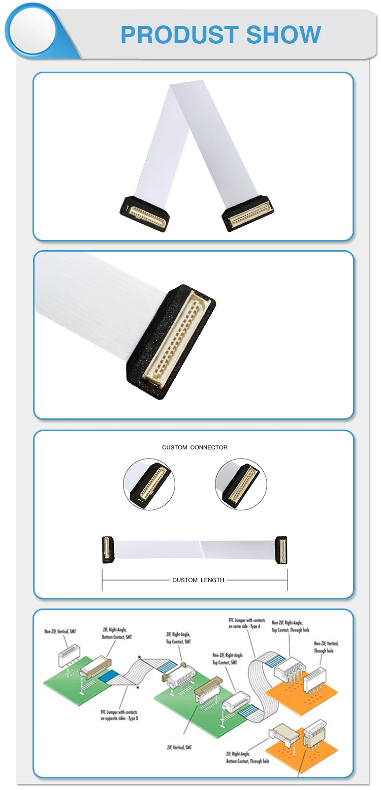 30 Display Custom 41 Lvds 2 Molex 8 Wire Harness Ipex 24pi 50 Pin Lcd ...