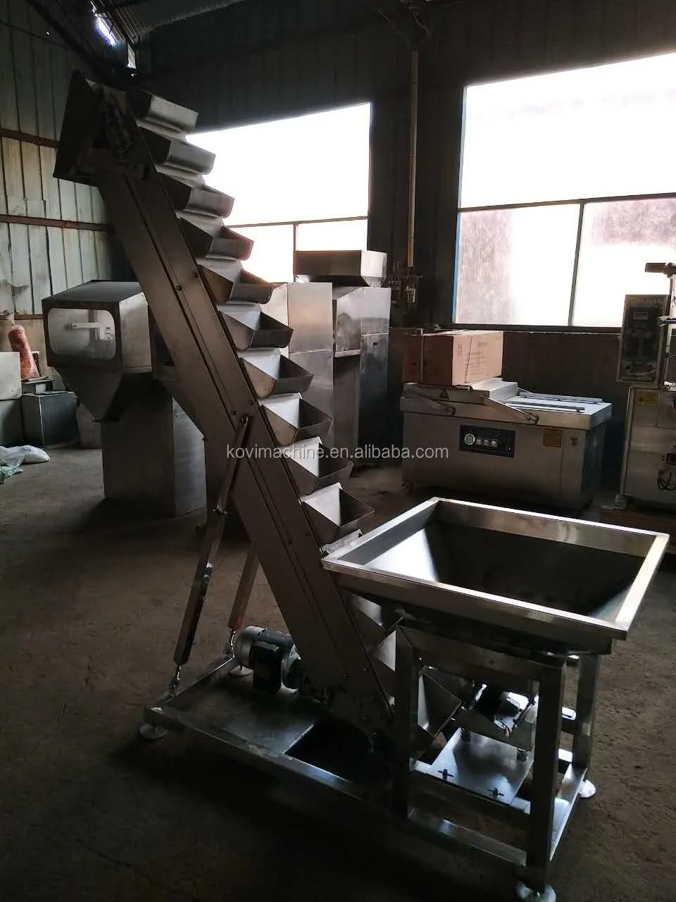 Stainless Chain Hopper Food Grain Bucket Elevator Hoist For Grain - Buy ...