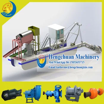 Qingzhou Hengchuan Sand Dredger Boats/gold Suction Dredge Boat/river ...