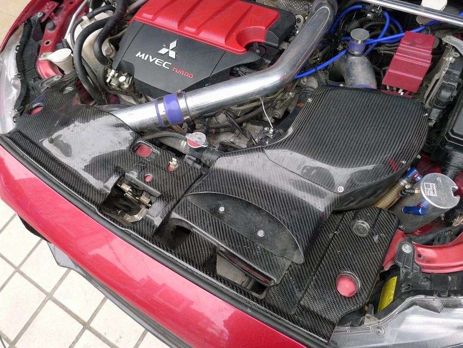 Oem Style Carbon Fiber Air Box For 2008-2015 Mitsubishi Lancer ...