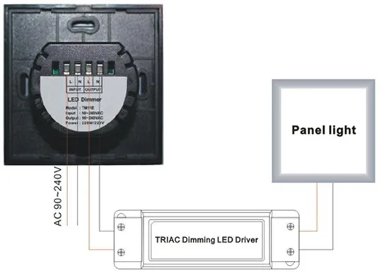 Europe Standard Led Triac Dimmer Dimmable Touch Dimmer;work With Triac ...