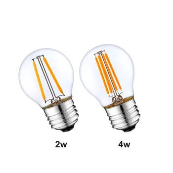 G45 E27 2w/4w Dimmable Led Filament Bulb Light 360 Degree Standard ...