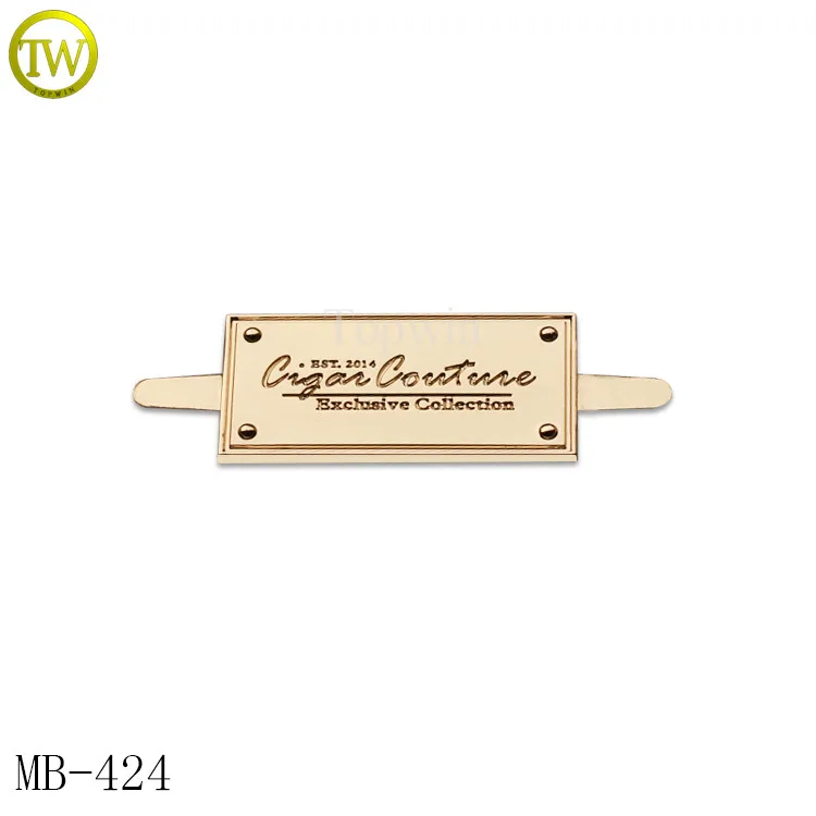 Mb424 Custom Bag Hardware Metal Tag Metal Logo Metal Label Plate For ...