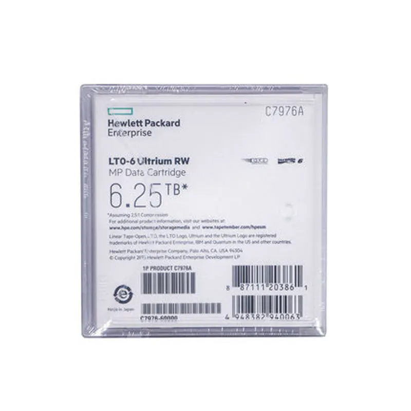 Hpe Ultrium 6 Lto6 Tape C7976a 2.5t-6.25t Data Backup - Buy Magnetic ...