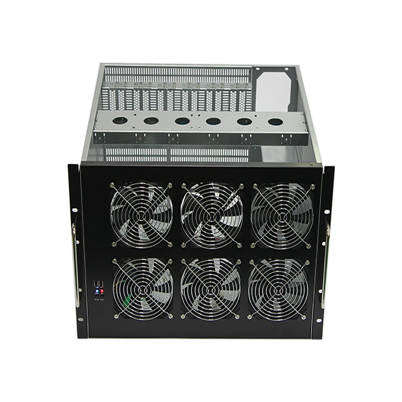 7U Computer Server Case GPU System Case 6GPU RX 580 RTX 3060