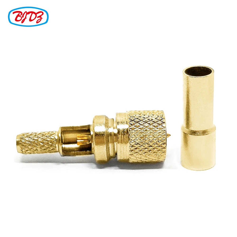 Brass Material 50ohm Plug M5 10-32 Male Straight Microdot Connector ...