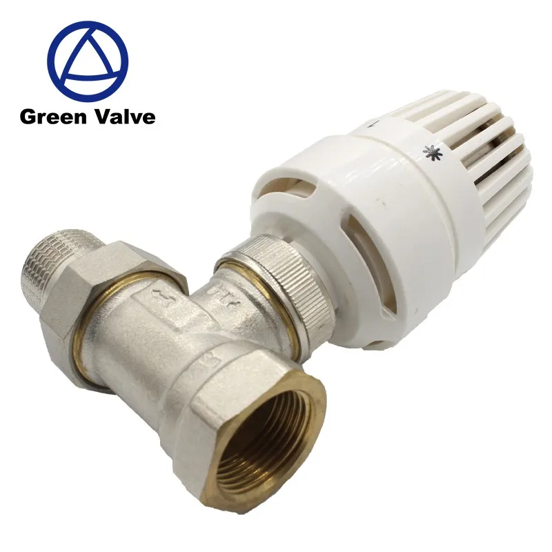 Exposed 3/4 Inch Dn 20 Nickel Planted Body Pn16 2 Way Brass Radiator ...