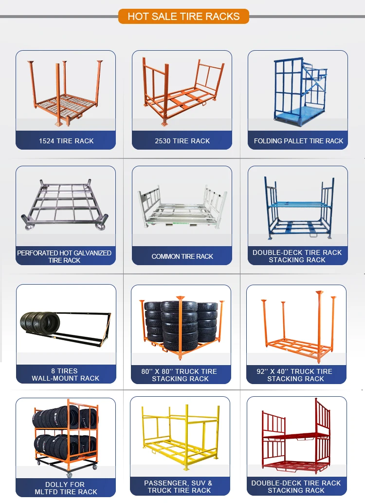 Collapsible Cars Wheel Truck Tire Display Stand Rack Truck Tires ...