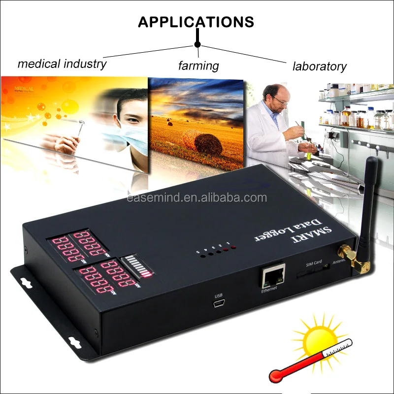 Multipoint Temperature 4g Ethernet Data Logger Datalogger Temperature ...