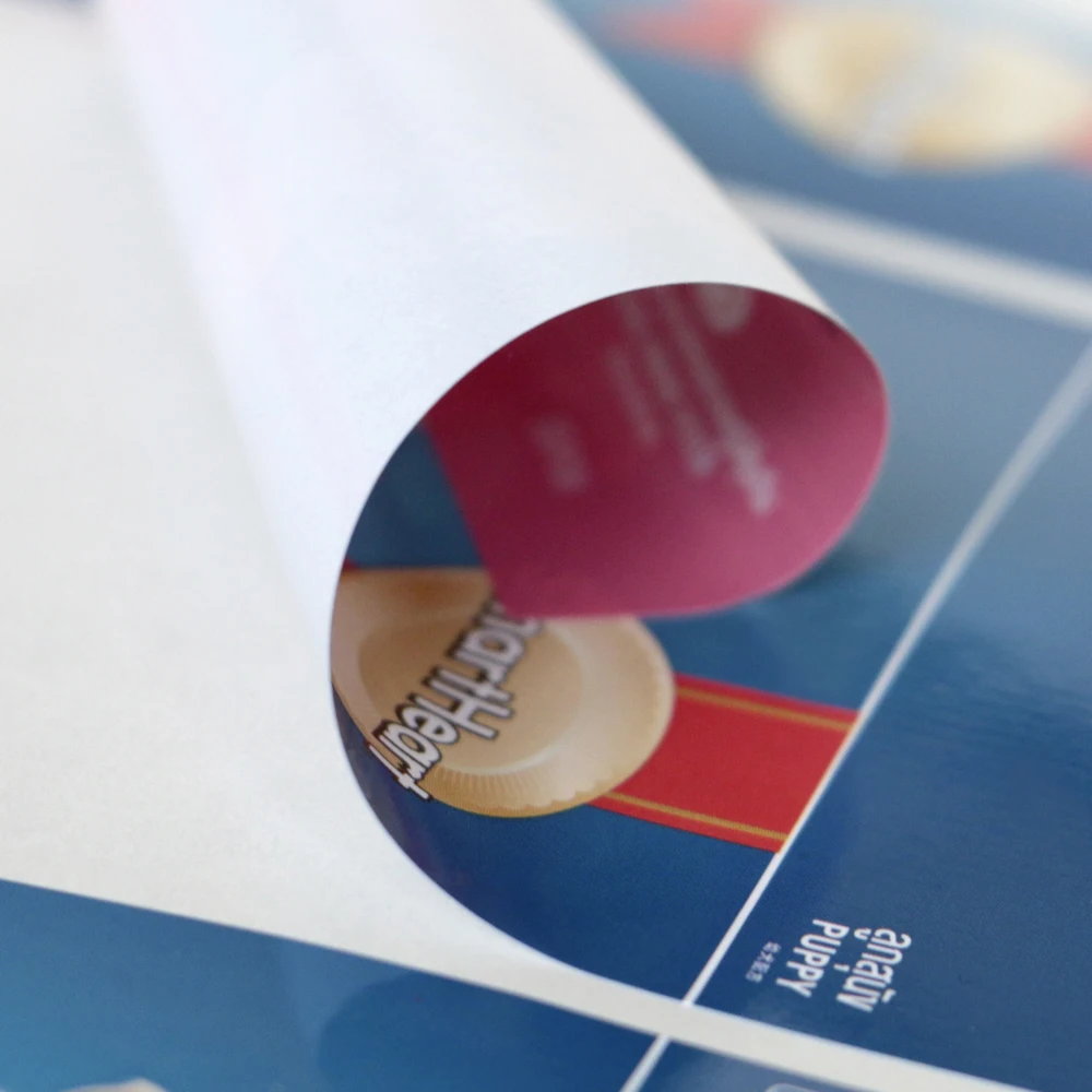 Custom Printed Adhesive Vinyl Sticker Roll - Waterproof