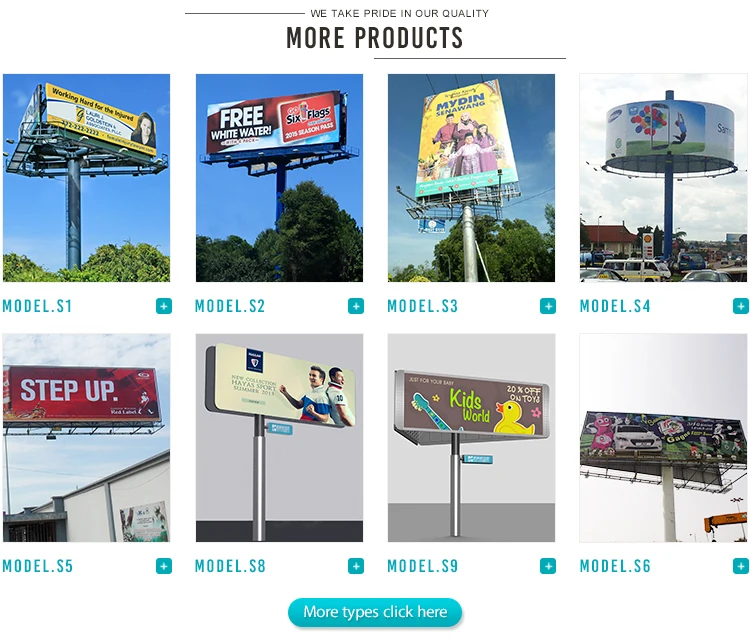 Unipole Three Side Billboard Advertising Tri Face Billboard - Buy ...