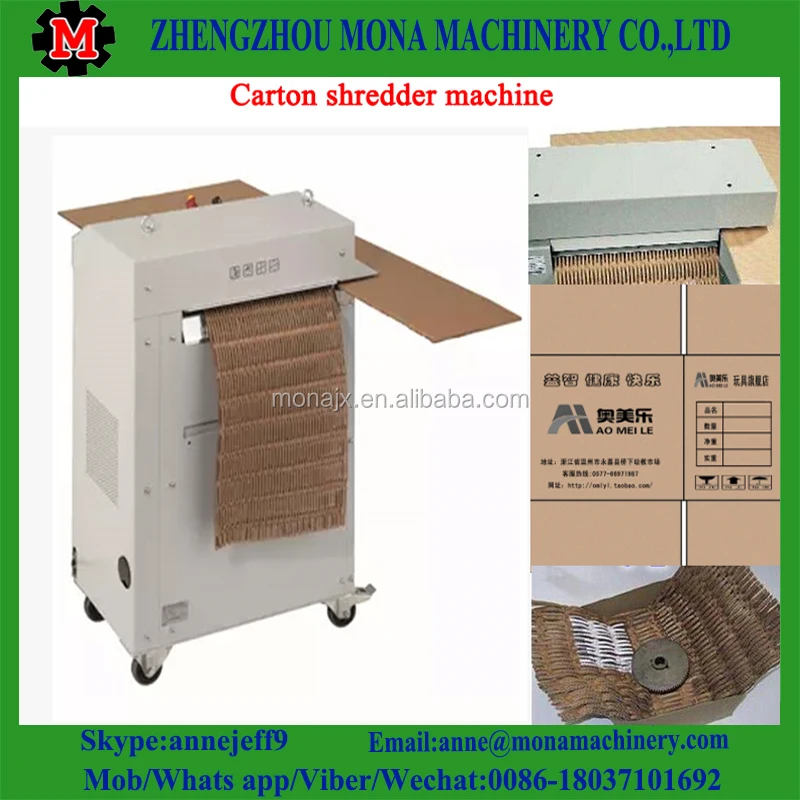 Cardboard Shredder Carton Cutting Machine Honeycomb Packaging Paper ...