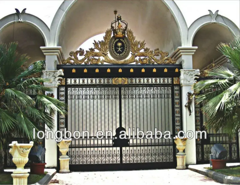Top-selling Simple Style Moveable Gates Iron Exterior Doors With Remote ...