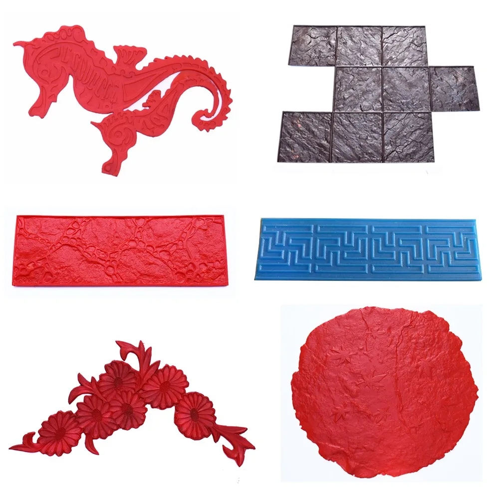 Rubber Concrete Stamp Molds - Durable and Flexible Solutions